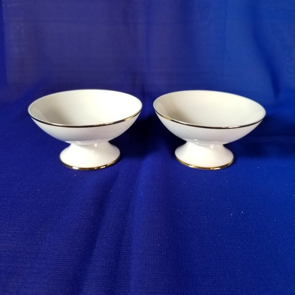 Dining | Bone China Gold Band Footed Nut Dishes | Poshmark